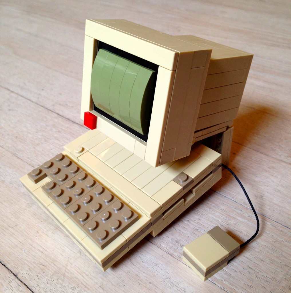 Assembling the Lego Apple //c - Byte Cellar